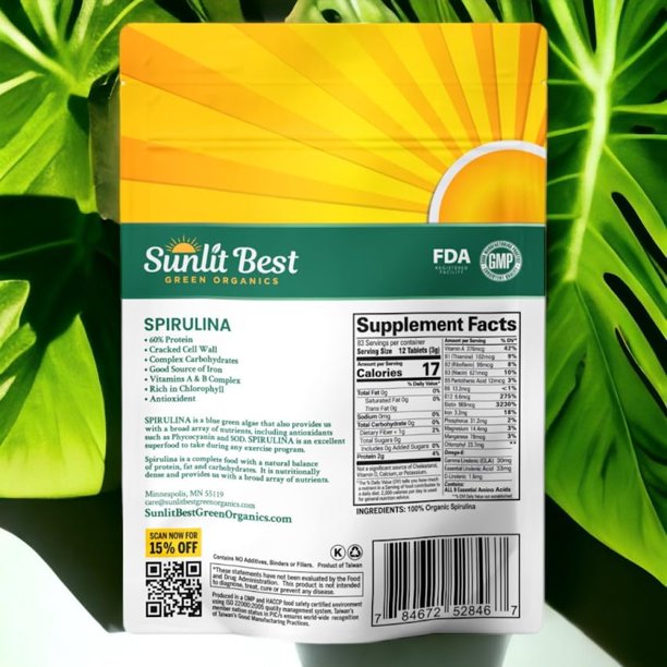 Organic Spirulina Tablets – Natural Energy & Wellness in Every Tablet ...